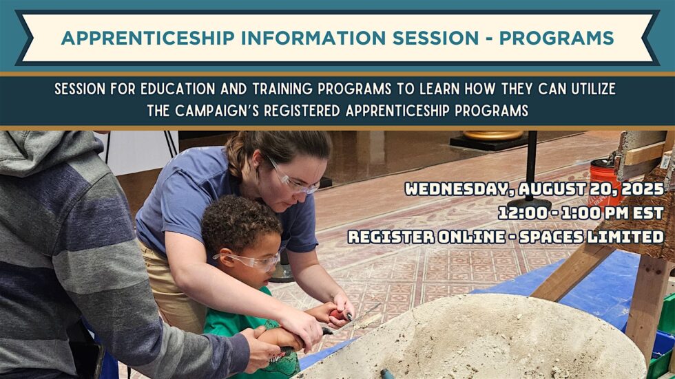 Apprenticeship Information Session – Education and Training Programs ...